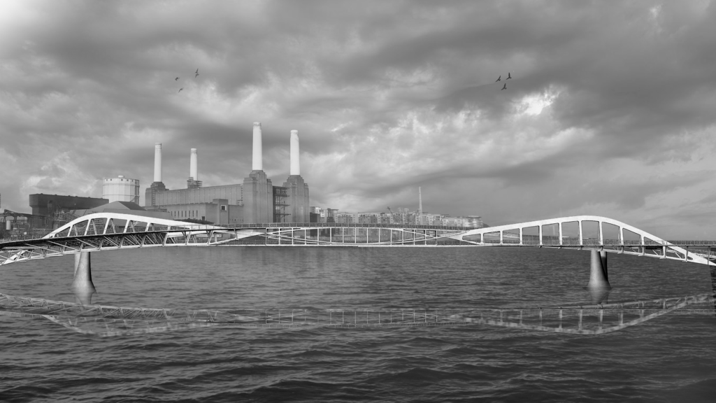 Le pont de Nine Elms sur la Tamise - Atelier No'Au